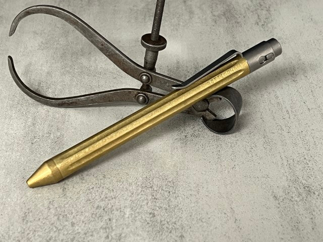 TiButton Brass Single Lock ink pen - Nottingham Tactical